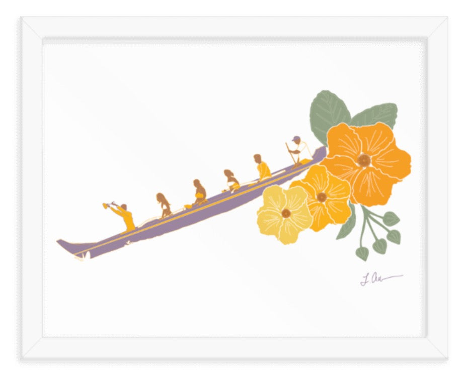 "'Ilima Wa'a Pakaka Nalu" Lauren Adelman Art – Waikiki Beachboy The ...