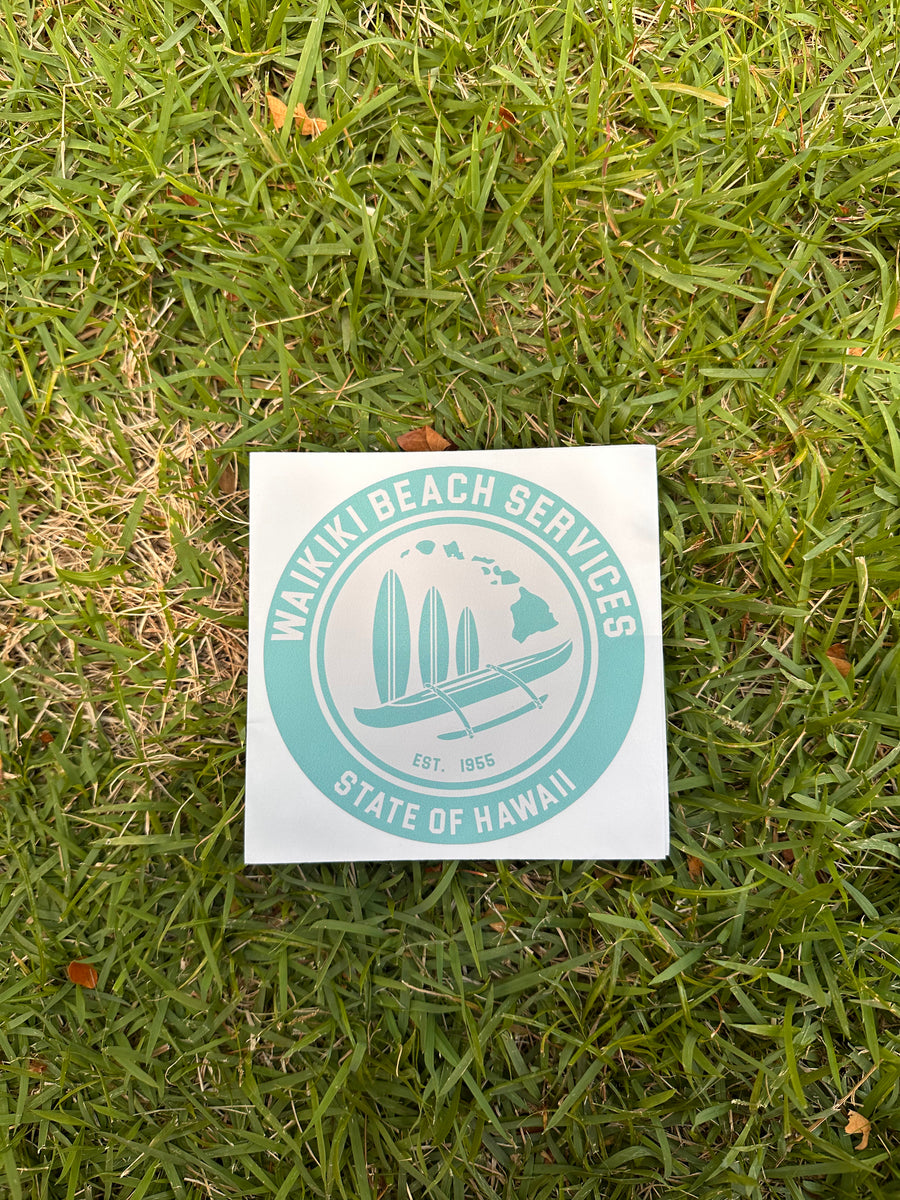 WBS Original Logo Sticker 5" – Waikiki Beachboy The Collection